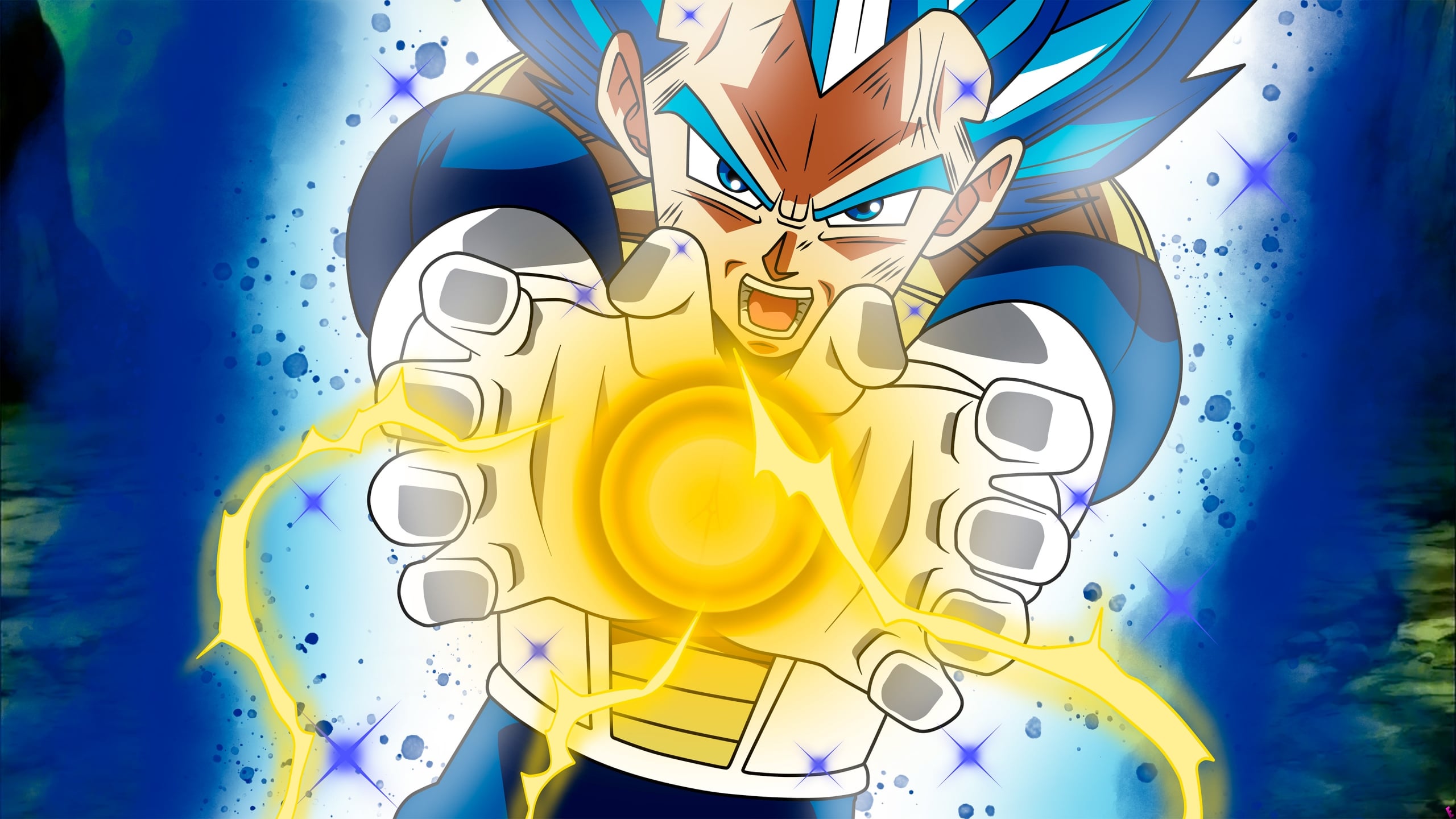 Vegeta Super Saiyan Blue Dragon Ball Super Anime Wallpaper 4k HD ID:4543