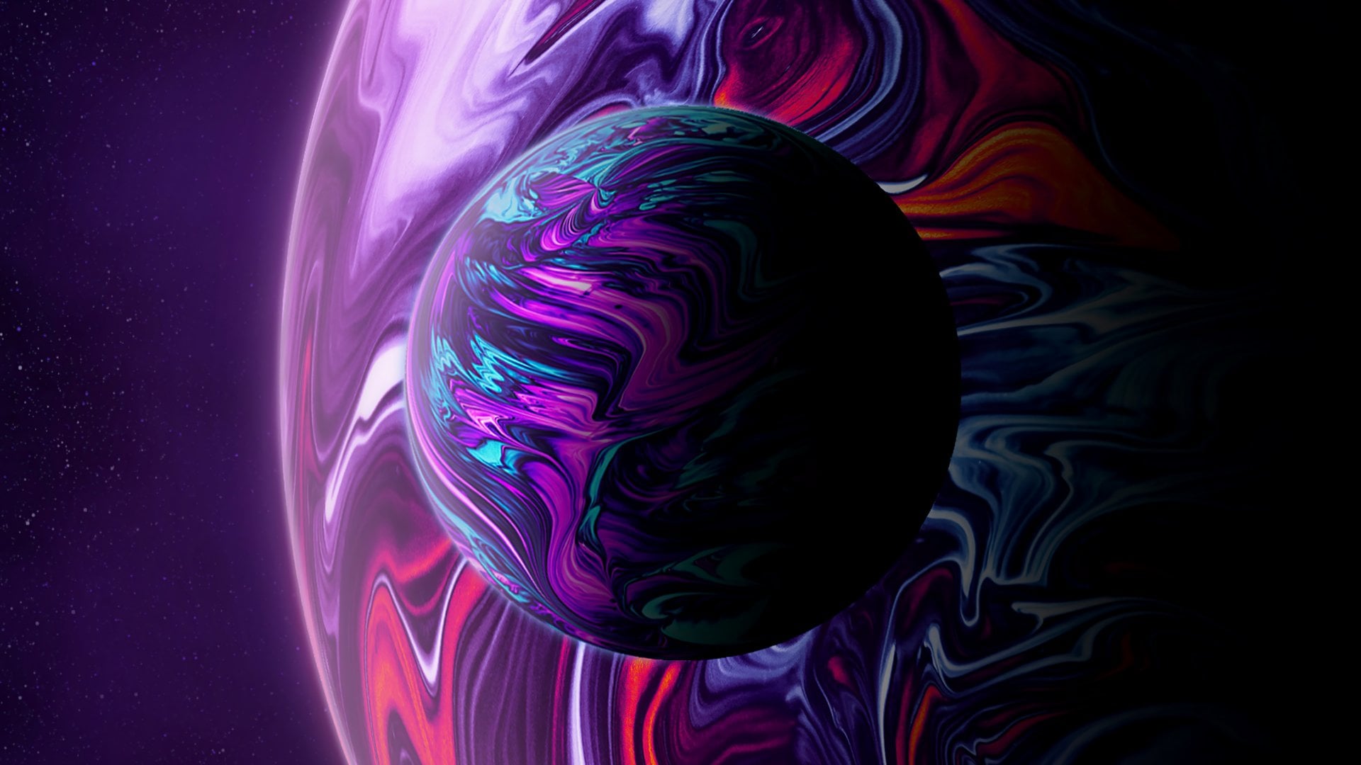 Dos planetas Fondo de pantalla 4k HD ID:5453