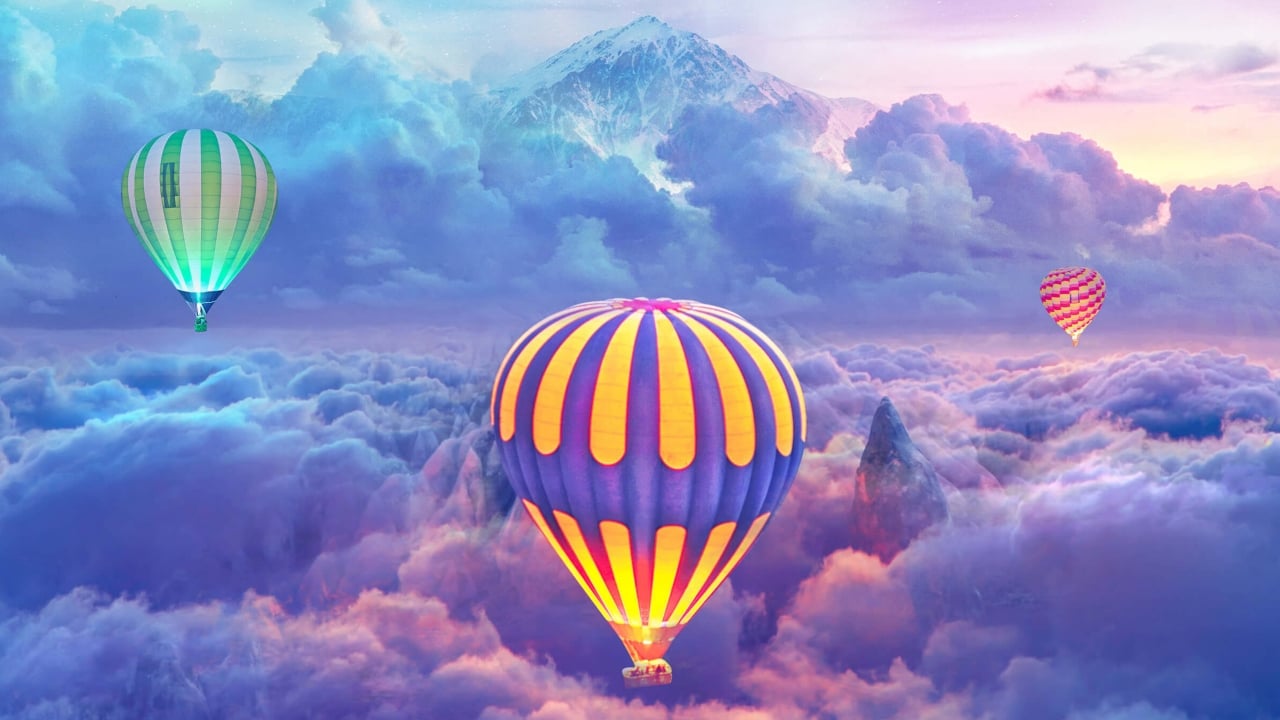 Globos aerostáticos sobre las nubes Fondo de pantalla 4k HD ID:4791