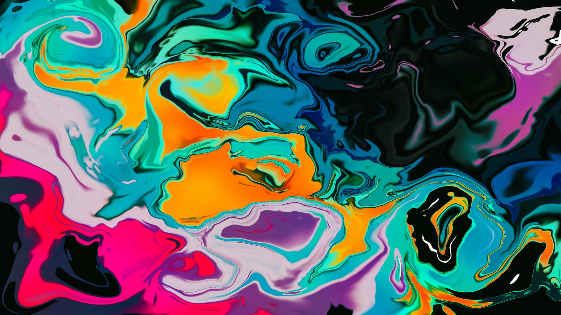 Paint of diferent colors Wallpaper 8k HD ID:6742