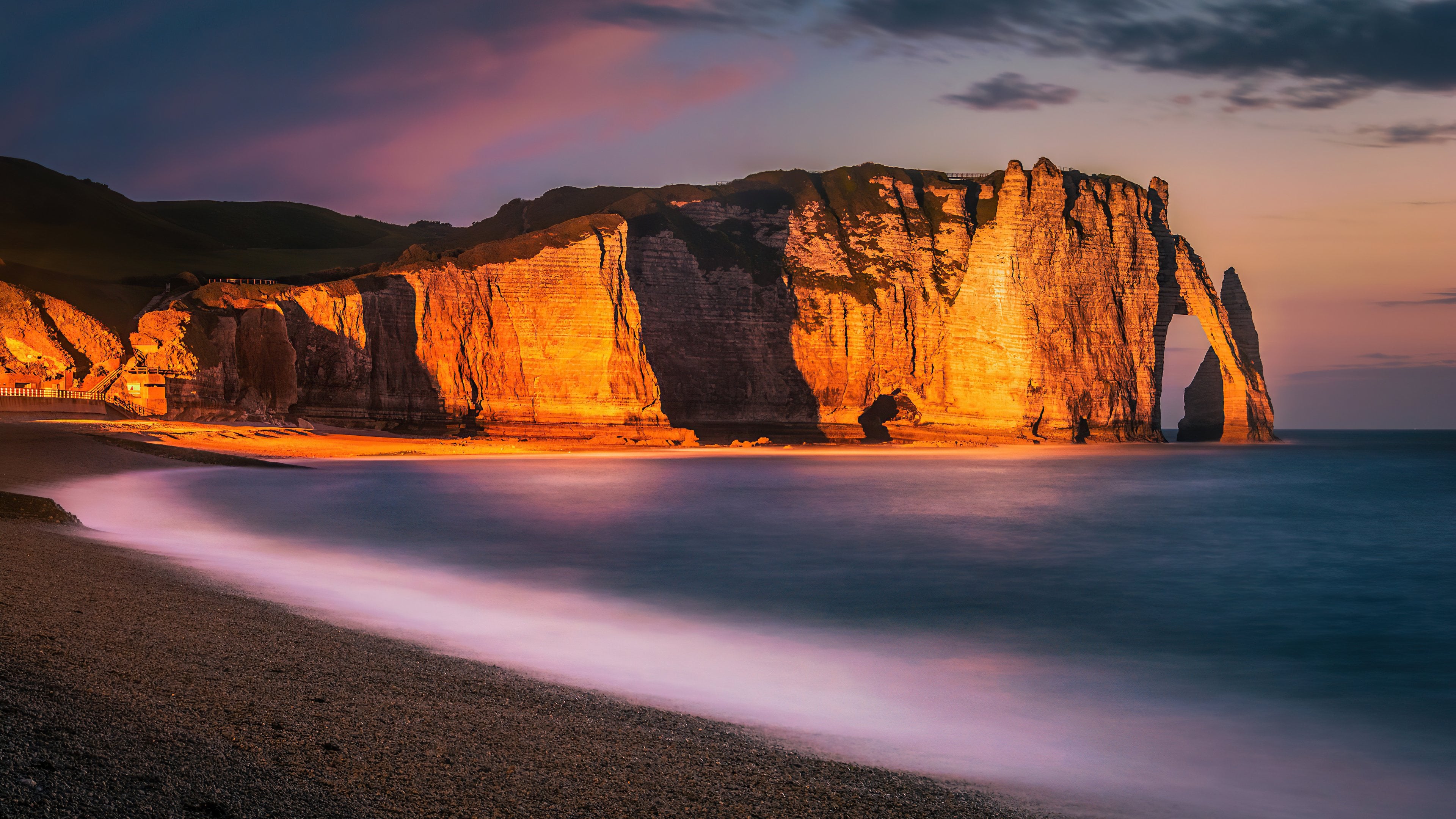 Acantilado Etretat Fondo de pantalla 8k HD ID:7491
