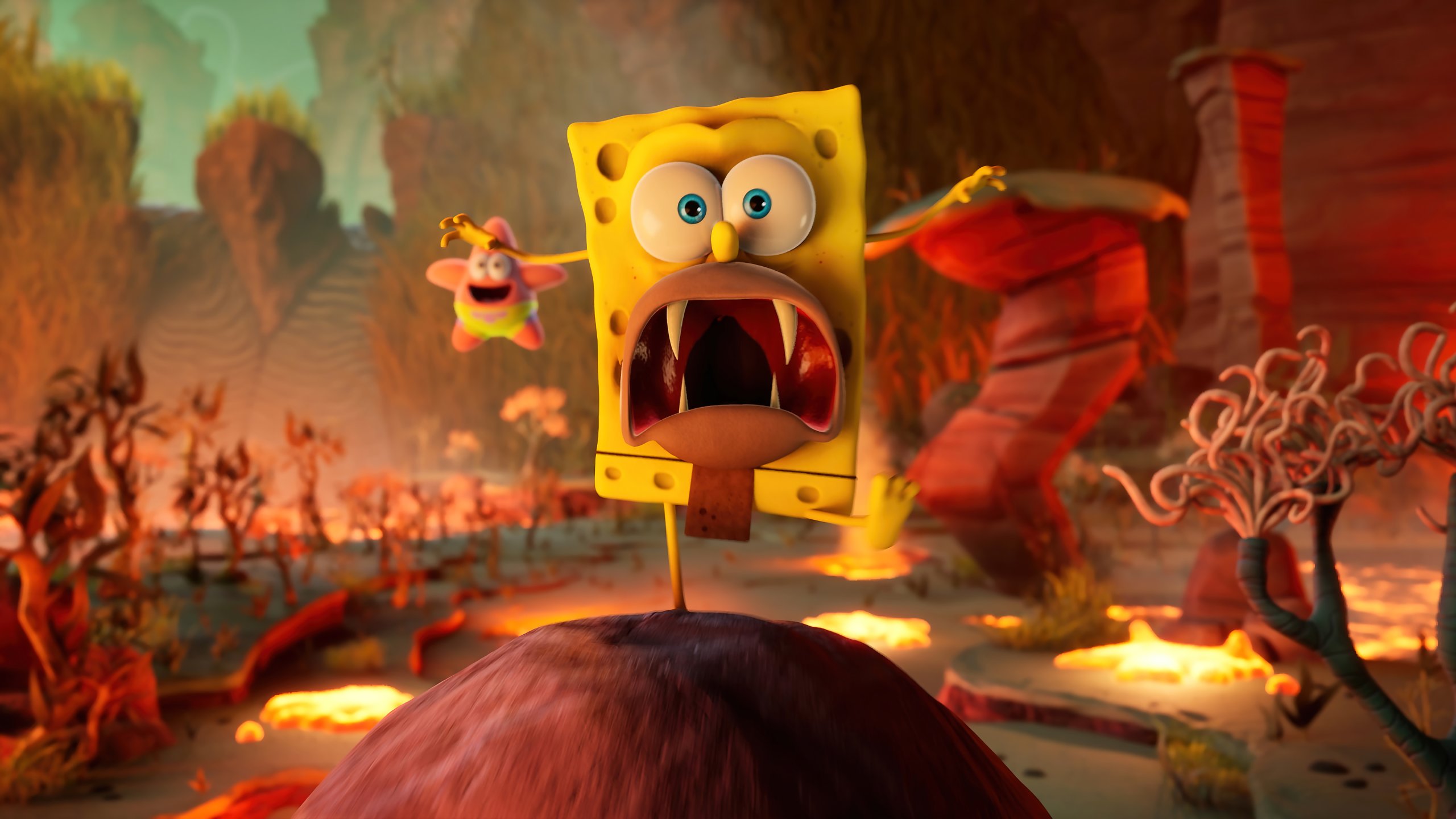 Bob esponja y Patricio en El batido cósmico Fondo de pantalla 4k HD ID:8694