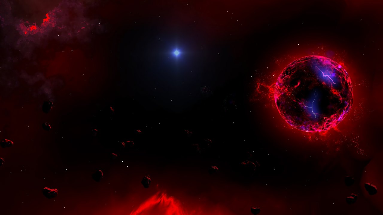 Planet on fire Wallpaper 4k HD ID:8235