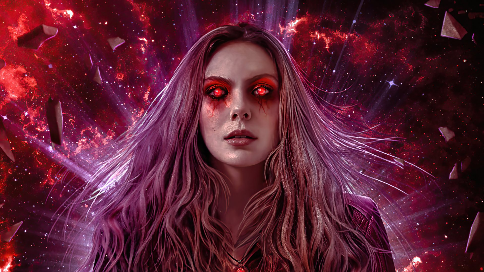 Wanda red eyes Wallpaper 4k HD ID:8525