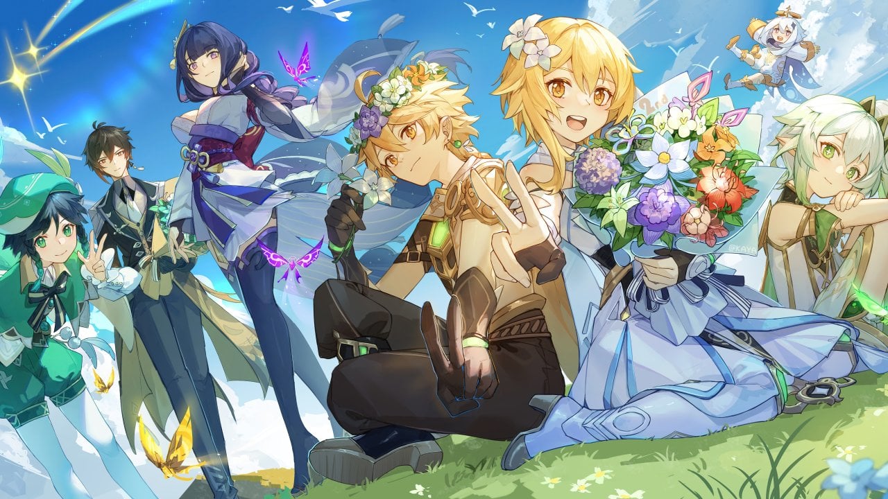 Genshin Impact Aether Aether Lumine Wallpaper 8k HD ID:10856