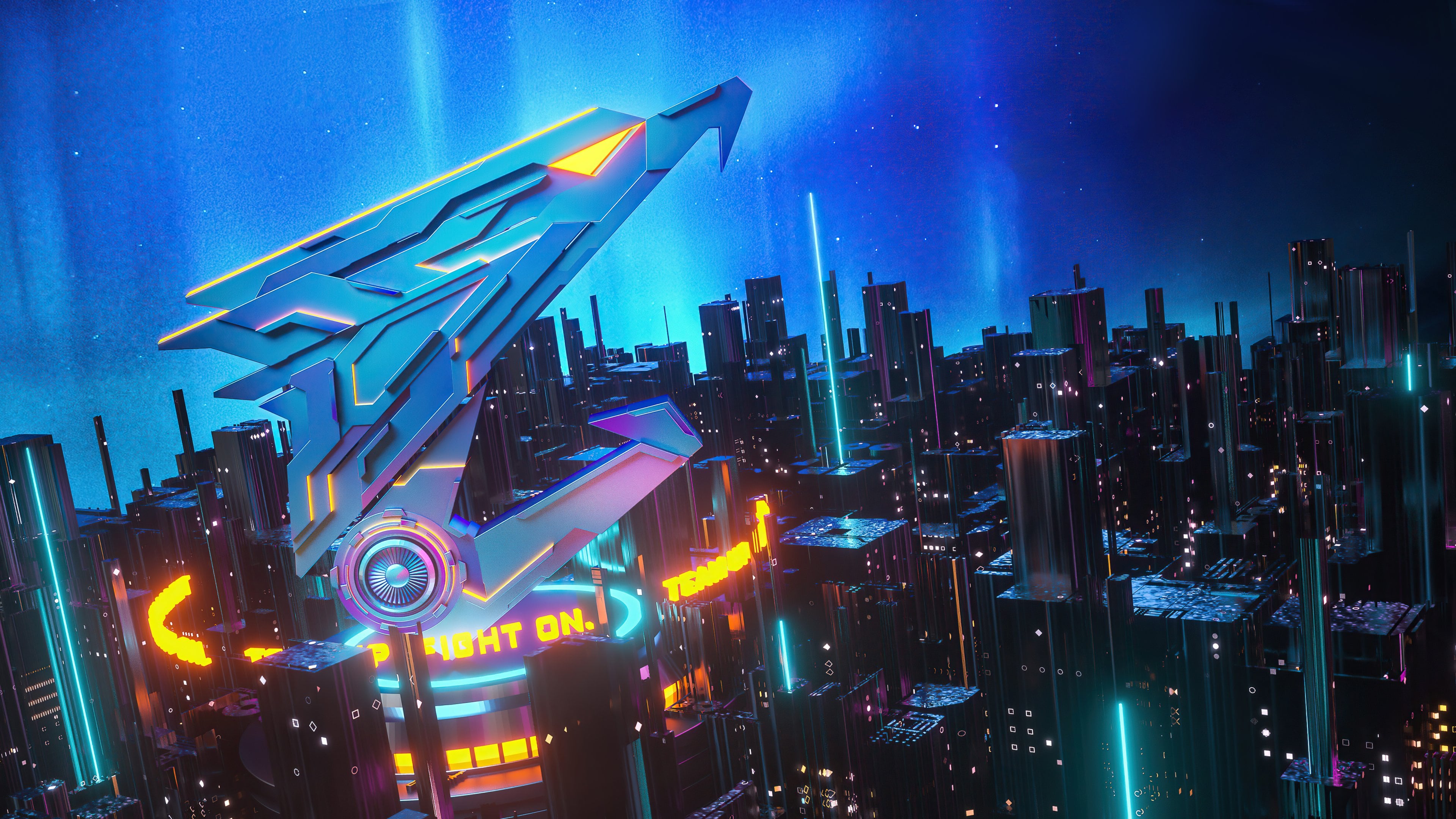 Gigabyte ciudad Aorus Fondo de pantalla 5k HD ID:9582