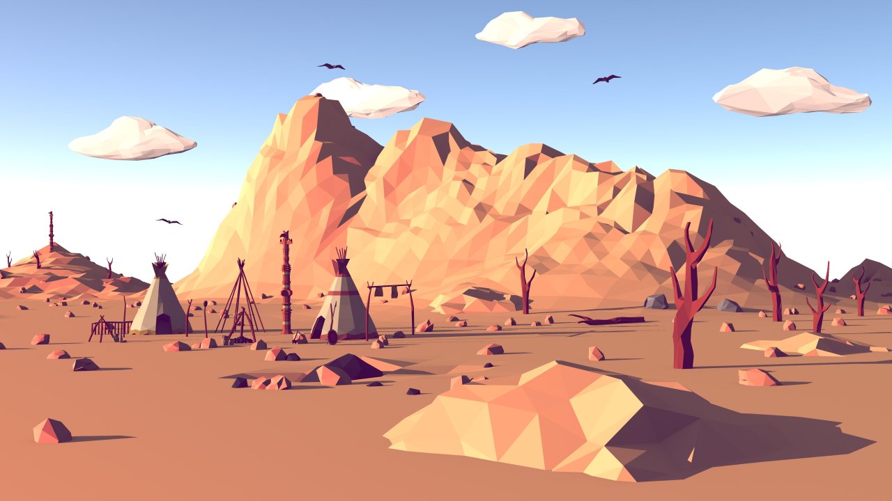 Low Poly Landscape Wallpaper 4k HD ID:11860