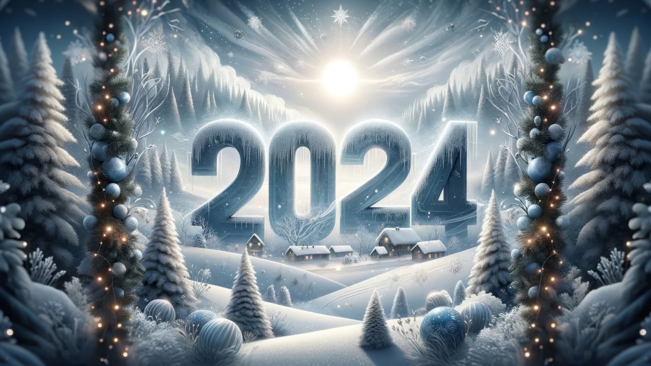 Nuevo Año 2024 Fondo de pantalla 4k HD ID:12149