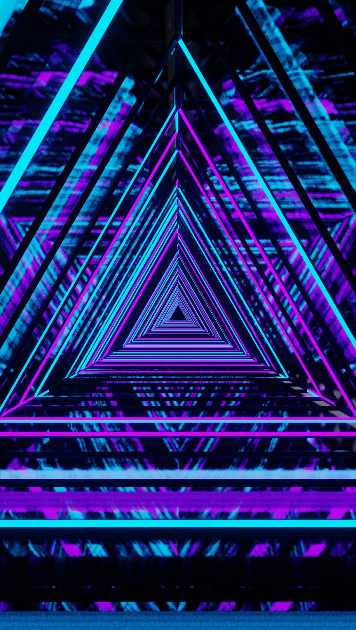 Triangle tunnel pattern Wallpaper for iPhone and Mobile Phone ID:12790